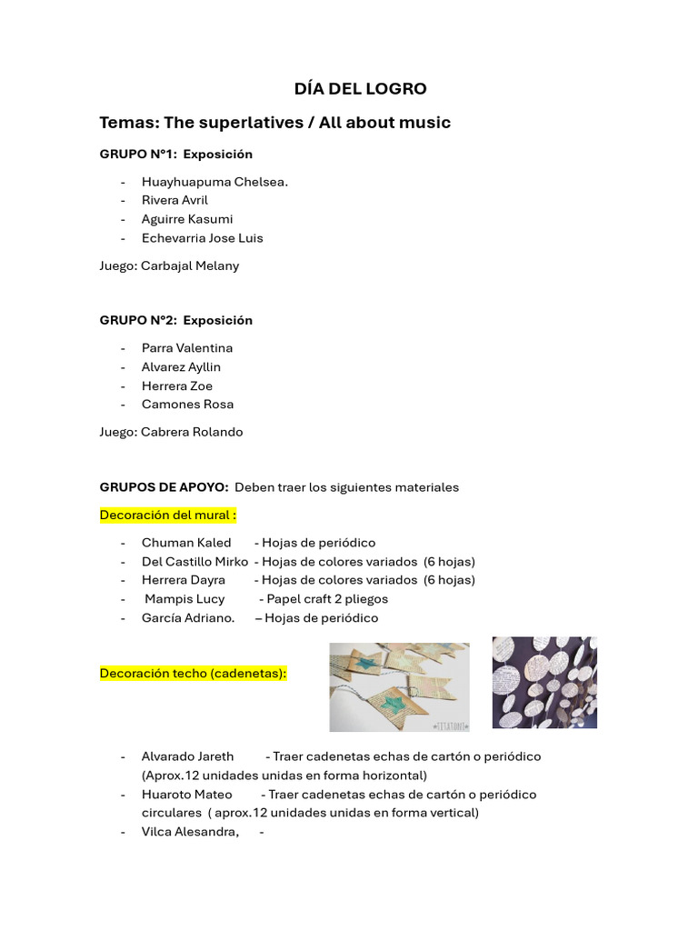 Día Del Logro | PDF