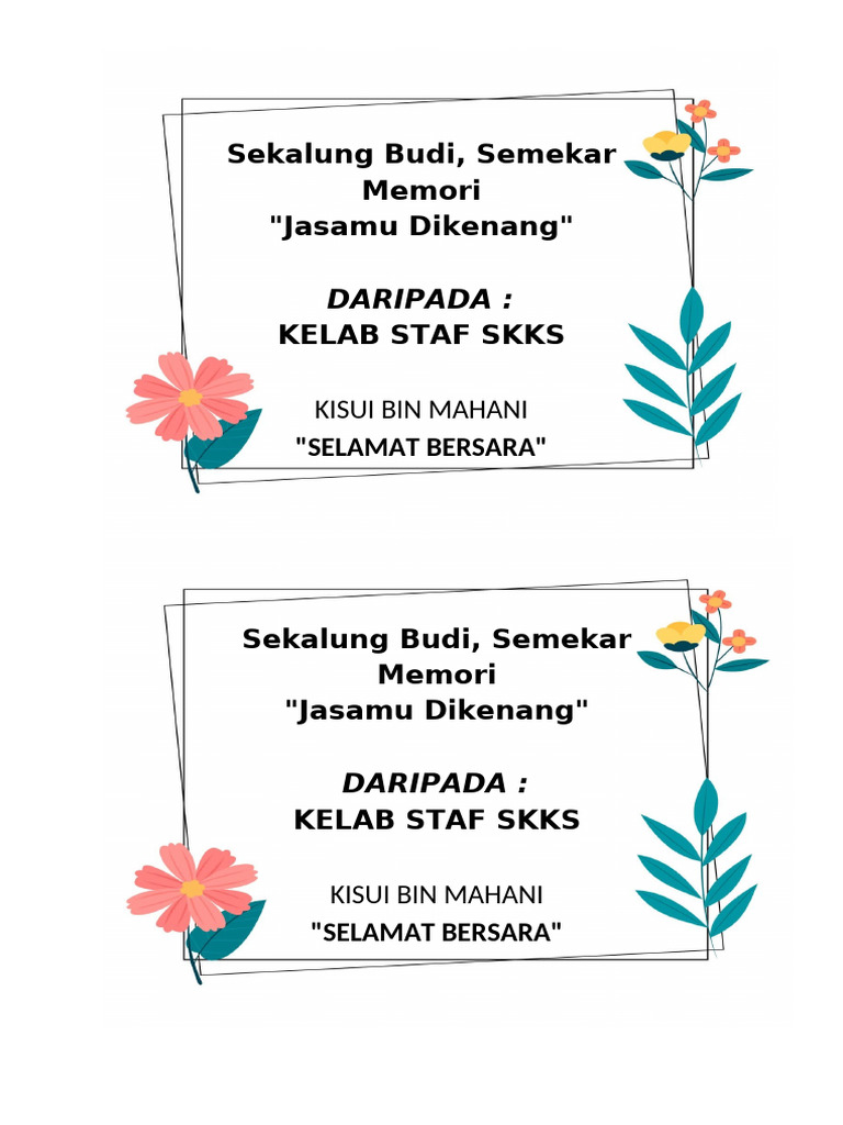 LABEL HADIAH | PDF