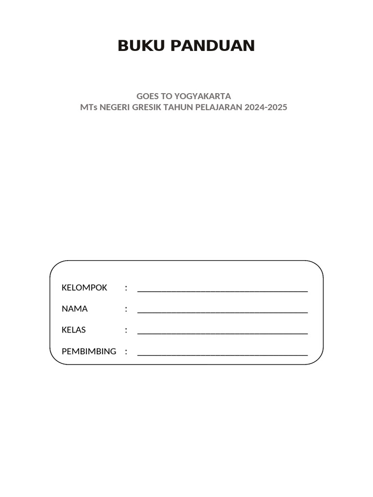 LKPD P5p2ra Goes To Jogja | PDF