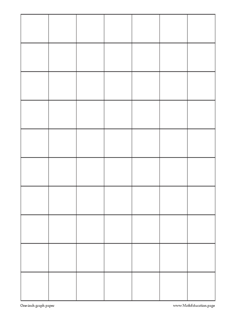 One Inch Graph Paper | PDF