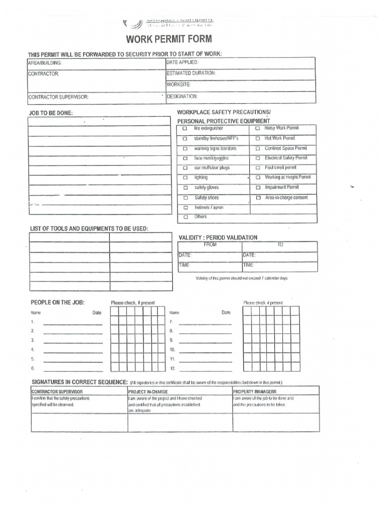 Decagon-WORK-PERMIT-FORM | PDF