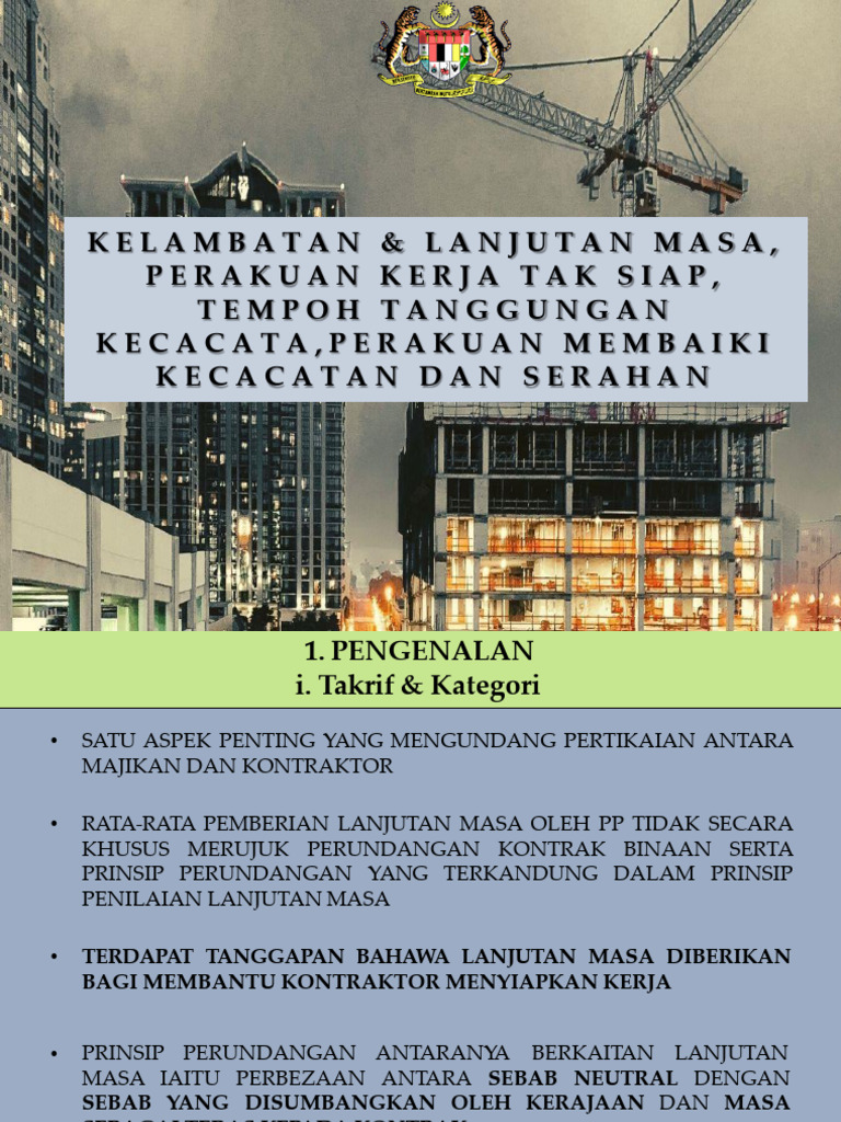 EOT Dan Perakuan Kerja Tidak Siap | PDF
