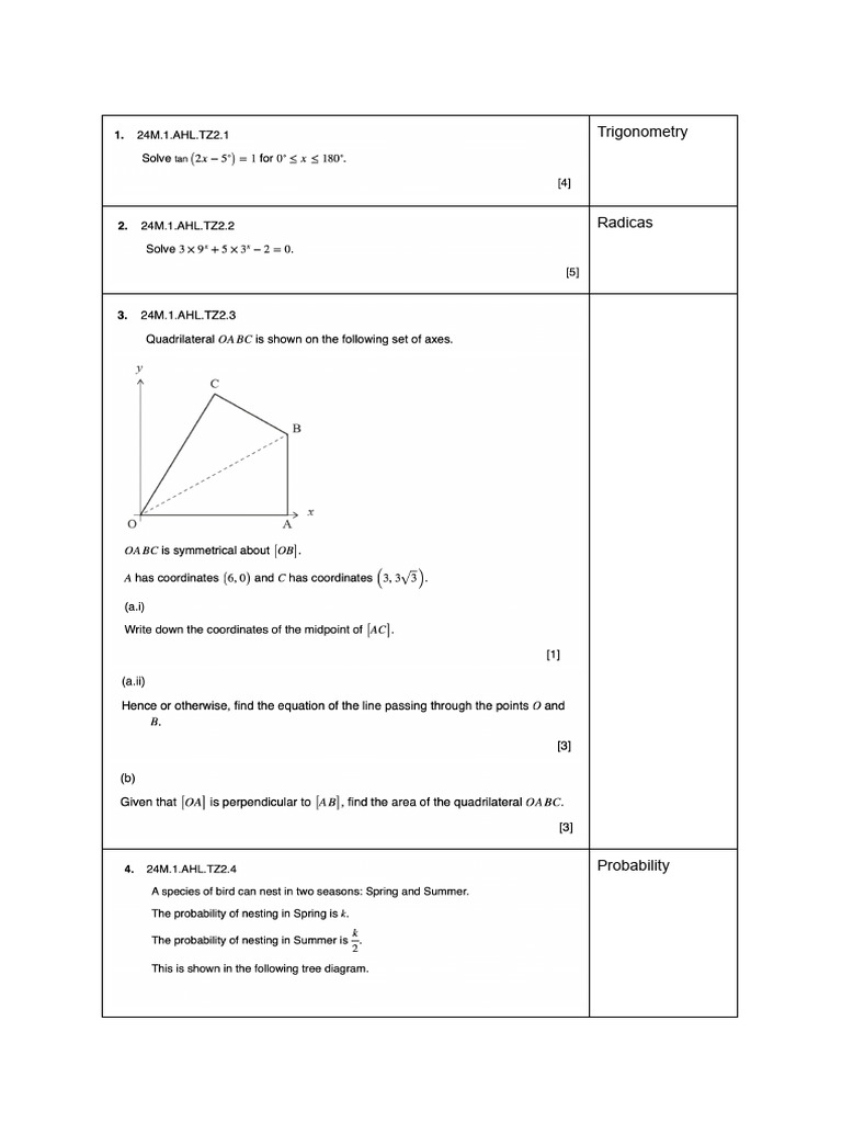 P1 Midterm Math Review | PDF