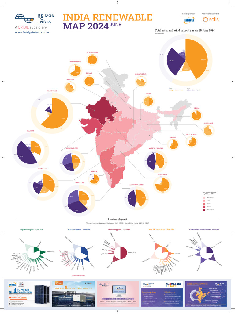 BRIDGE-TO-INDIA-India-Renewable-Map-June-2024 | PDF | Sustainable Development | Sustainable Energy