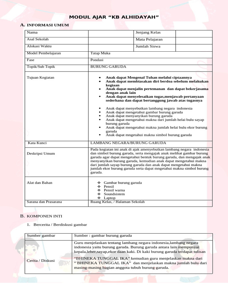 Sketsa Burung Garuda untuk TK | PDF