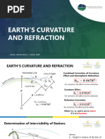 Earth's Curvature and Refraction | PDF | Refraction | Surveying