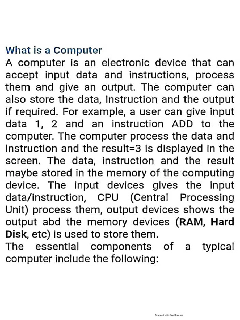 Basic Computer | PDF
