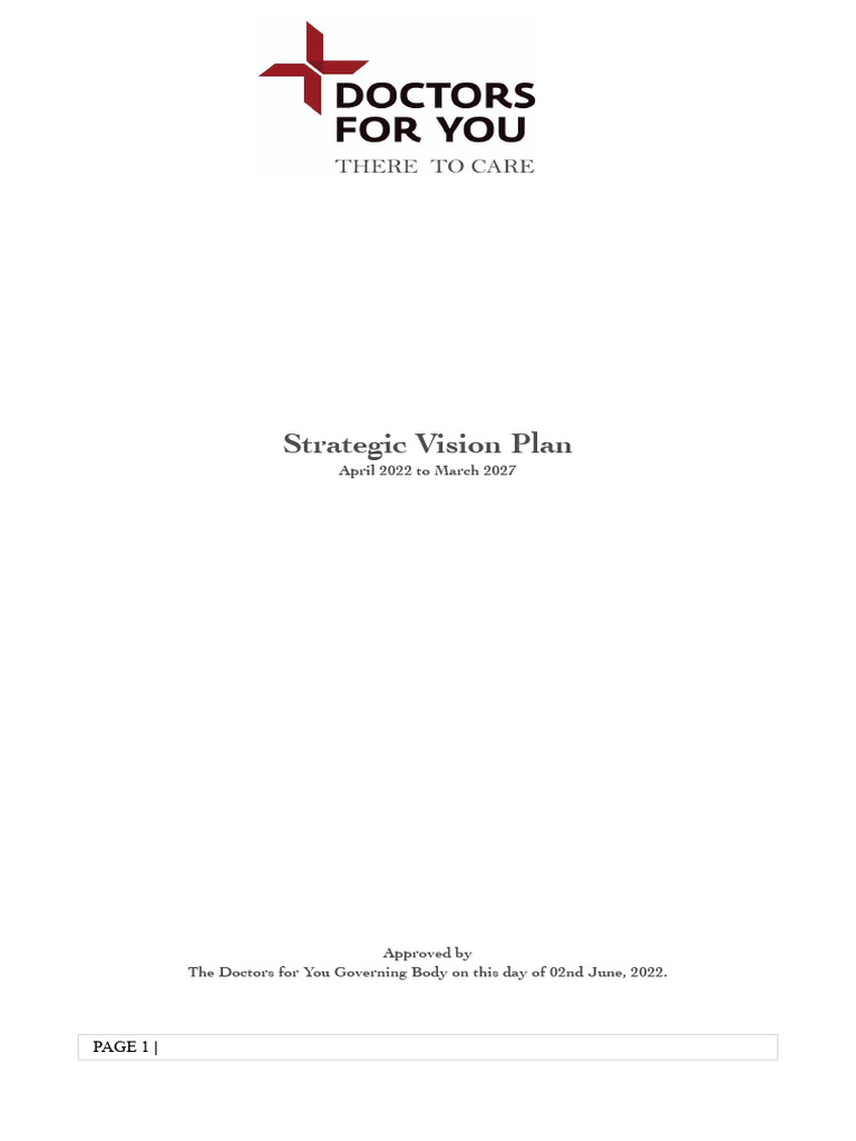 Strategic Vision Document 2022 2027 | PDF | Antimicrobial Resistance ...