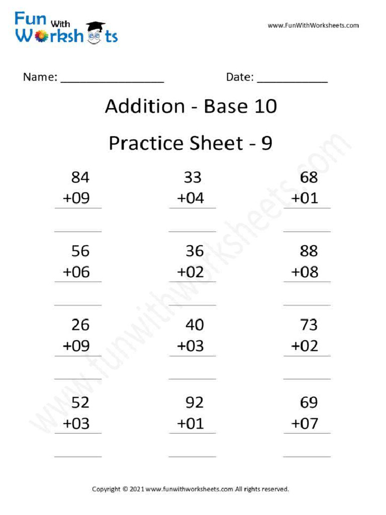 Vedic Maths Practice Sheet - 5 | PDF