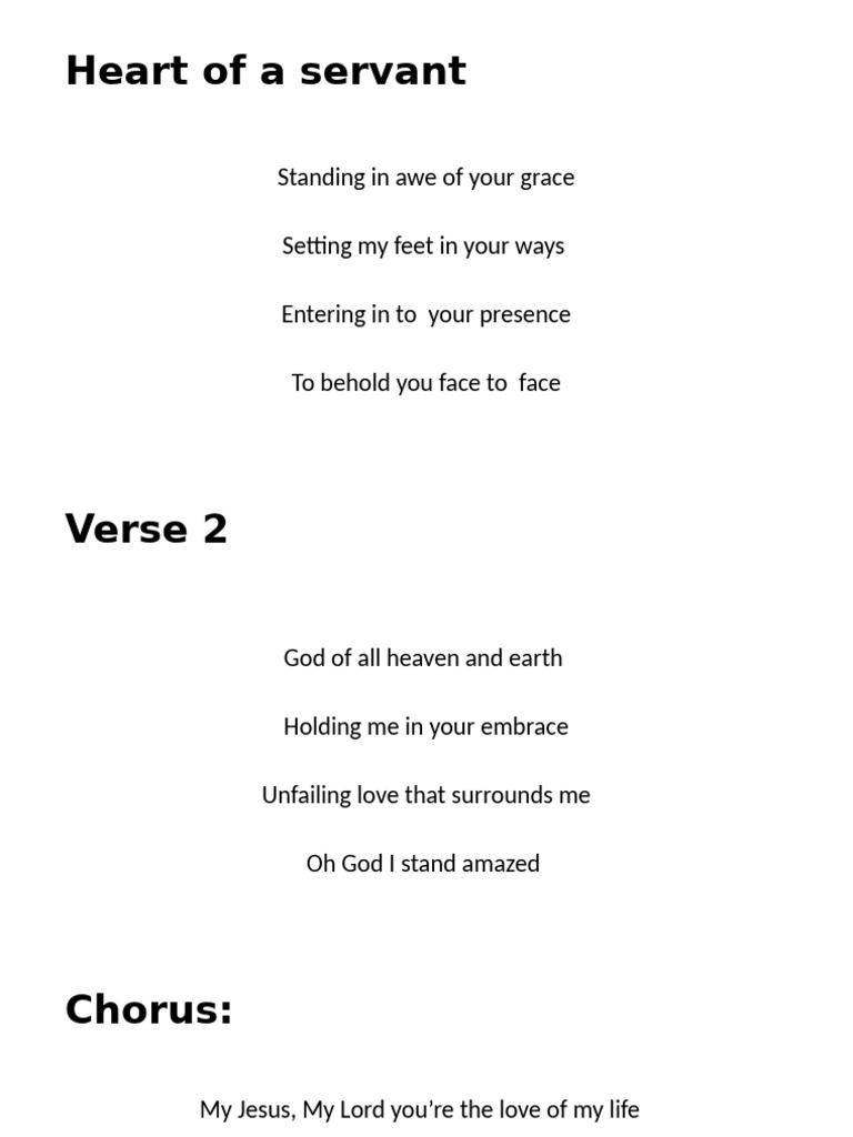 Heart of a servant | PDF