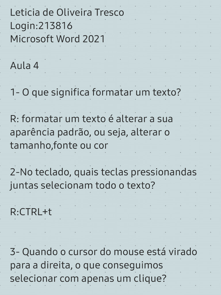 Aula 4 | PDF