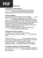 Emcee Script For Seminar | PDF | Career & Growth | Language Arts ...