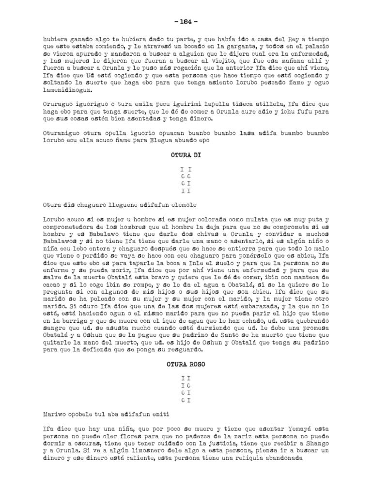 Otura - Odi - Manual de Ifa de Tata Gaytan ORIGINAL | PDF | Religión étnica | Santeria