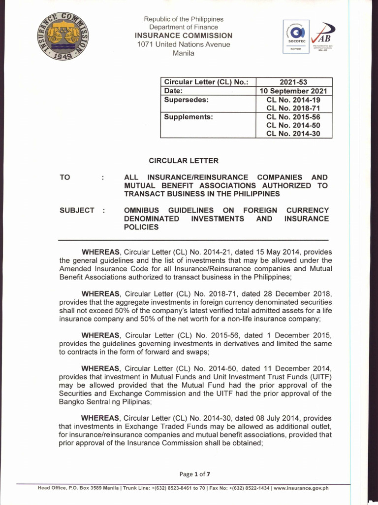 Omnibus Guidelines On Foreign Currency | PDF | Derivative (Finance ...