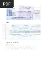 Tipos y Uso de Cheques en Chile | PDF | Cheque | Bancos