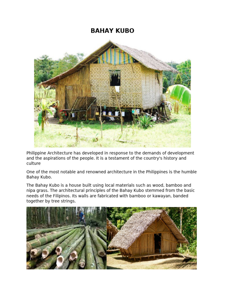 Bahay Kubo | PDF | Building Engineering