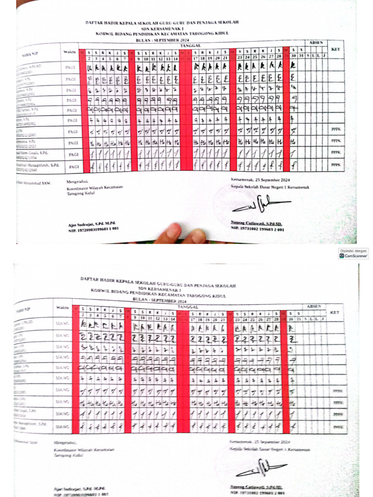 Absen September | PDF