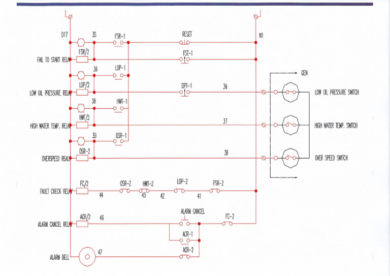 AMF Generator Control Circuit (2) | PDF