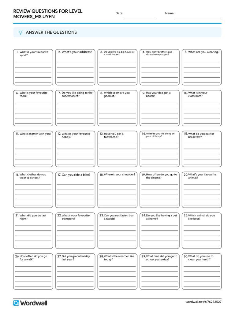 review-questions-for-level-moversmsuyen-writing-frame | PDF