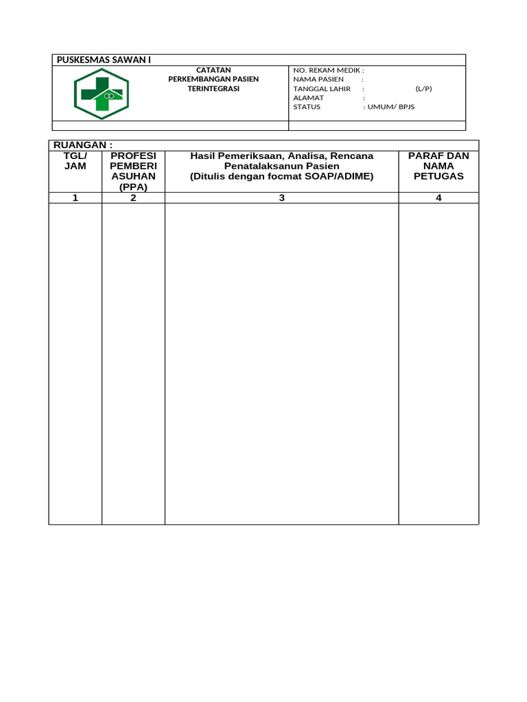 FORMAT SOAP UKOM | PDF