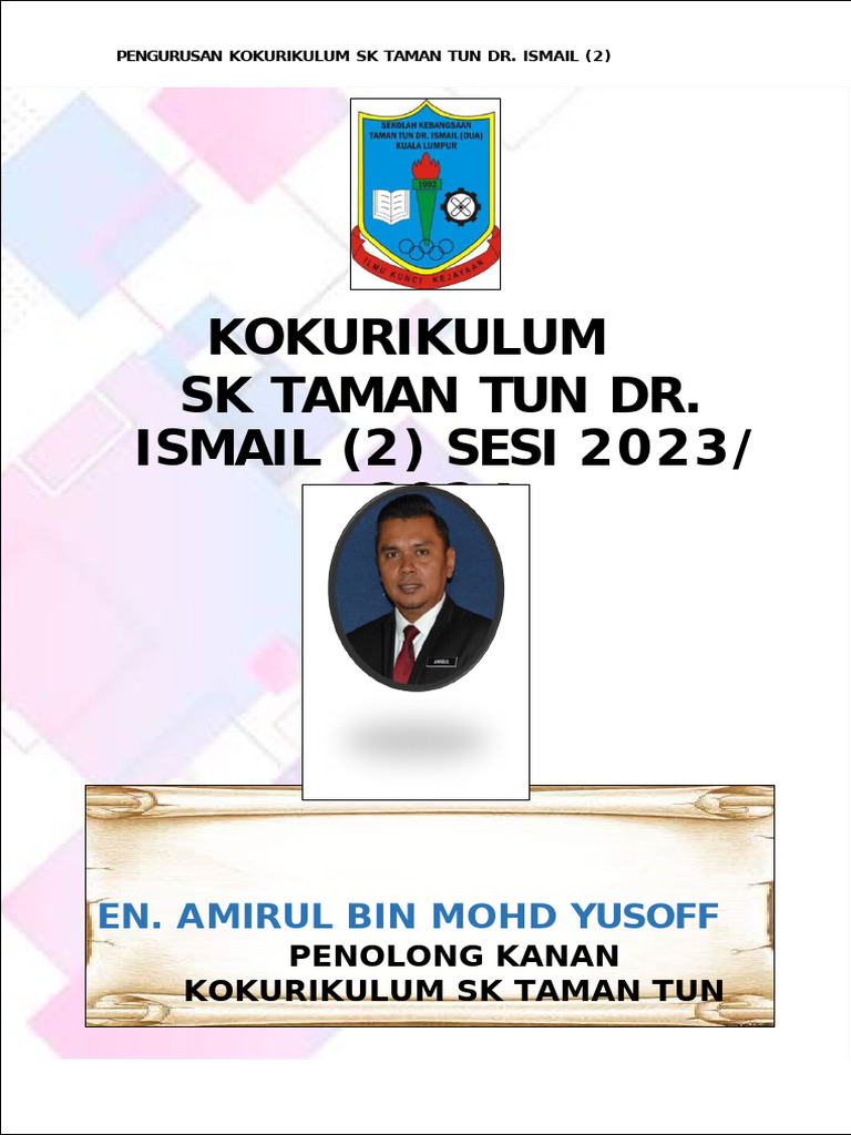 Cetakan D Buku Pengurusan Kokurikulum SK Ttdi2 Sesi 2023 2024 Terkini PDF v.2 | PDF