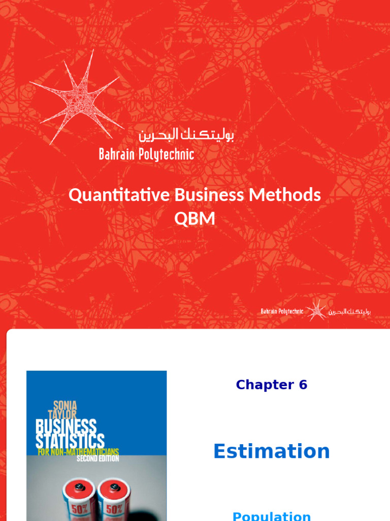 Ch6 - Estimation (6) | PDF | Standard Error | Estimator