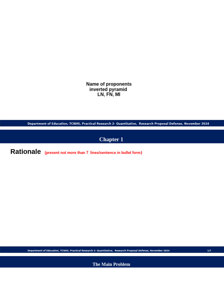 Template For Proposal Defense | PDF