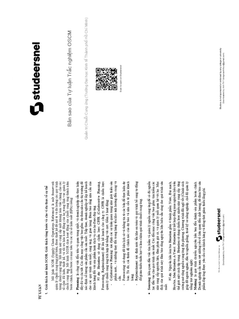 Ban Sao Cua Tu Luan Trac Nghiem Oscm | PDF
