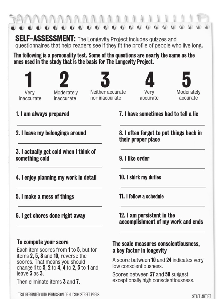 The Longevity Project | PDF | Evaluation Methods | Tests