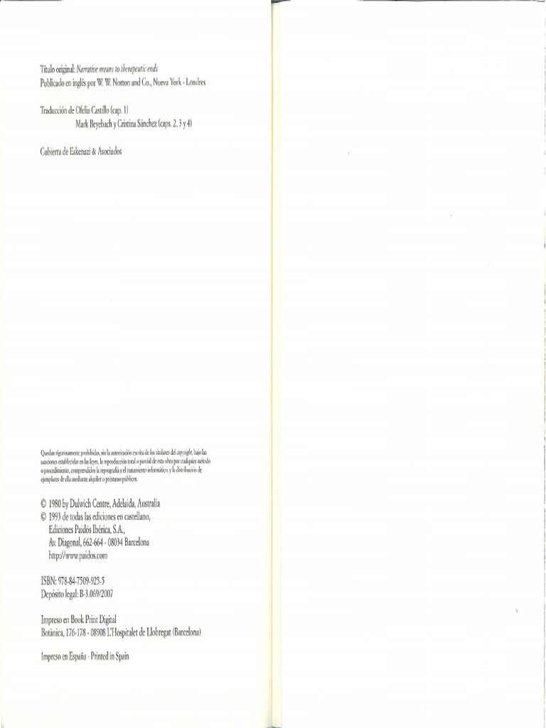 Contradocumentos White y Epston | PDF