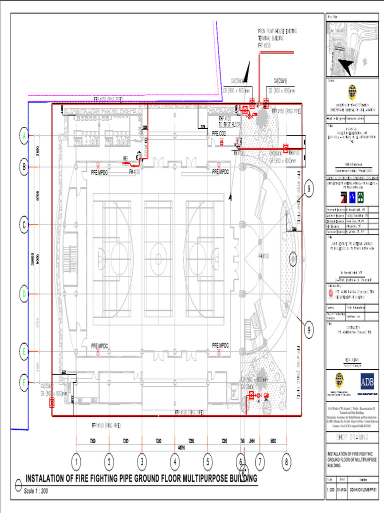 Fire Fighting Installation Plan for Airport | PDF