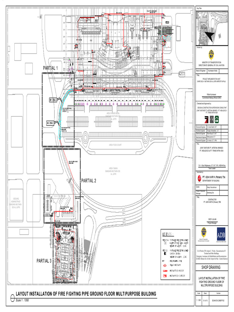 Fire Fighting Layout for Mutiara Airport | PDF