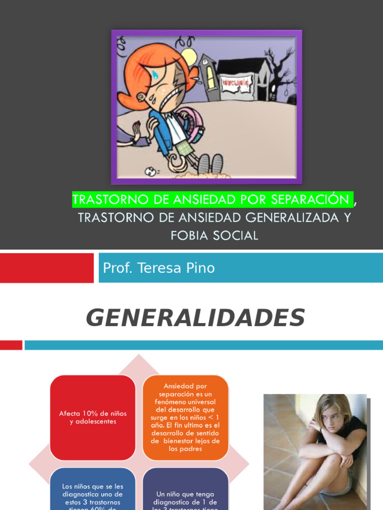 Presentacion 5 Trastorno de Ansiedad Pors Separacion | PDF