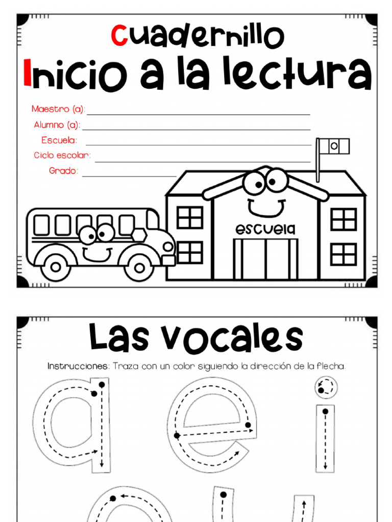 Cuadernillo para Inicio A La Lectura | PDF