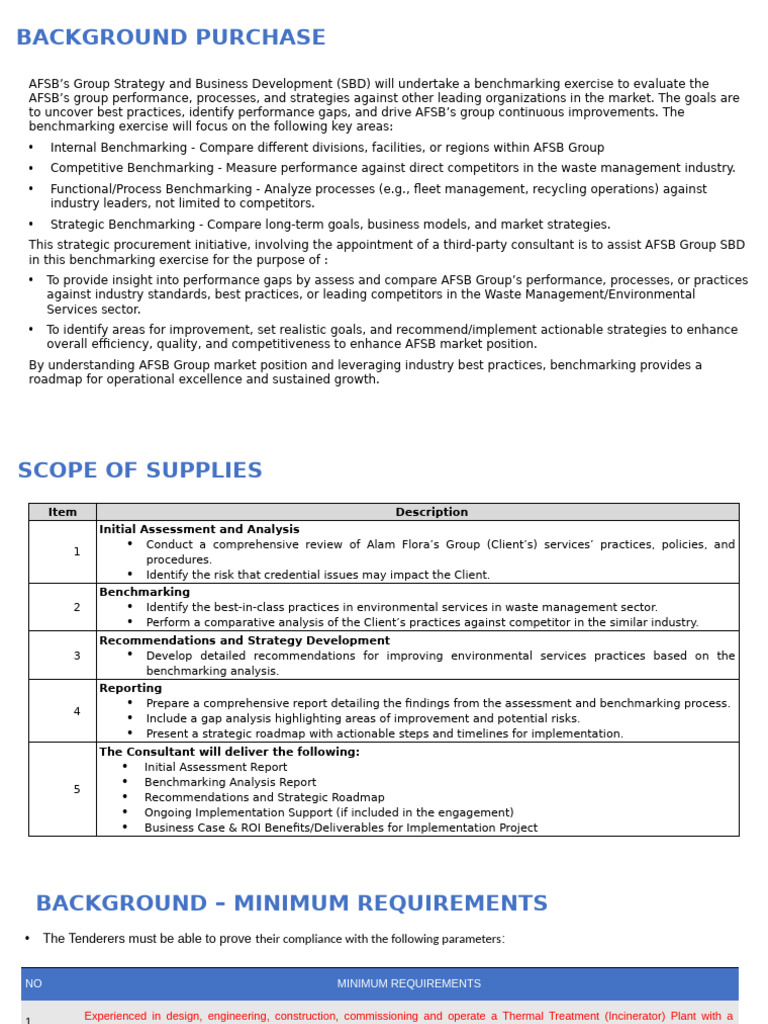 AFSB 2024 Benchmarking Strategy Report | PDF | Benchmarking | Waste