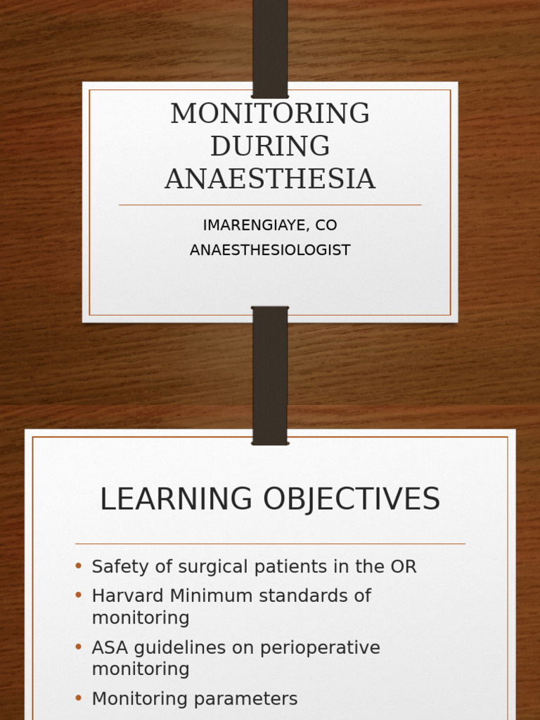 Monitorng in Anaesthesia | PDF | Anesthesia | Blood Pressure