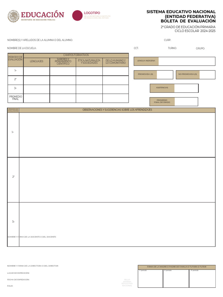 2do Boletas 24-25-2 | PDF | Aprendizaje