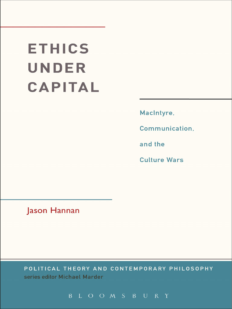 Ethics Under Capital | PDF | Marxism | Socialism