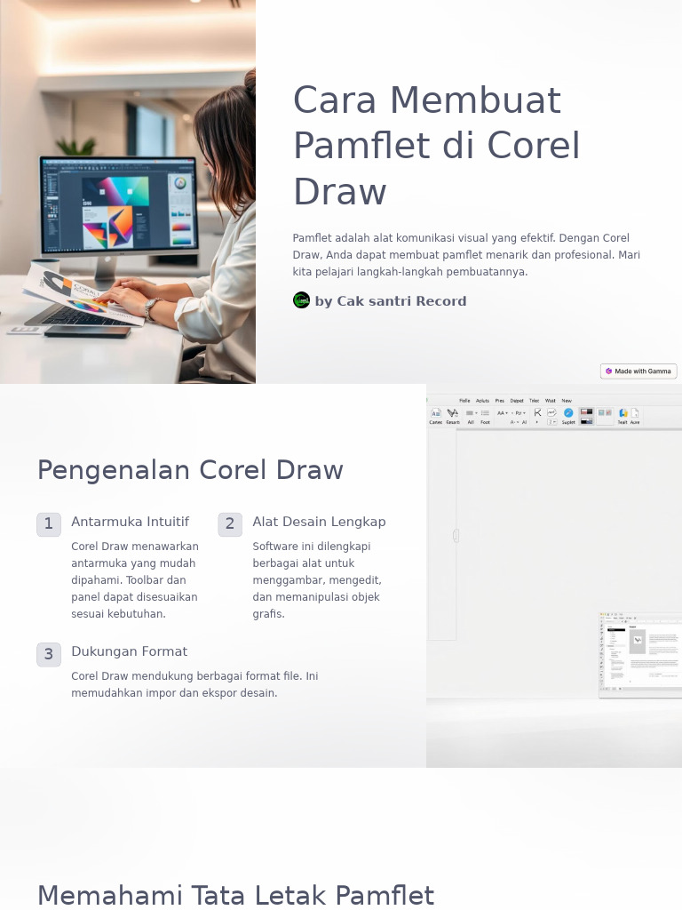 Panduan Pamflet dengan Corel Draw | PDF