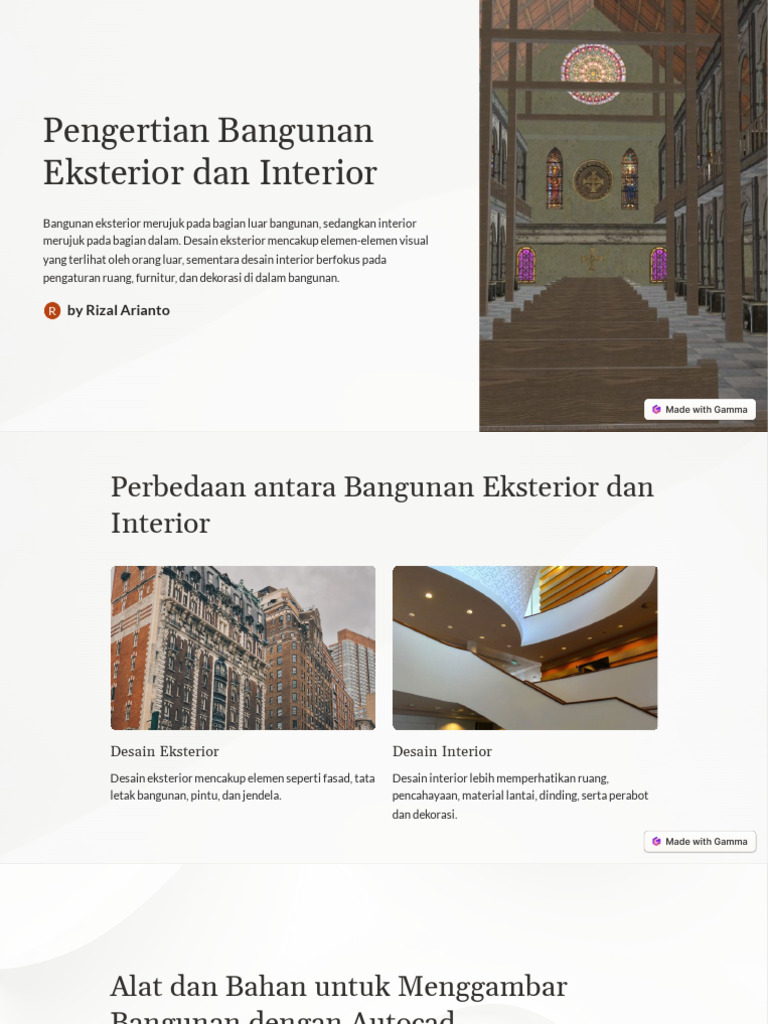 Pengertian Bangunan Eksterior Dan Interior | PDF