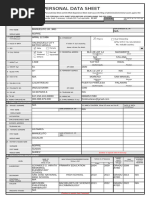 Personal Data Sheet CS Form No. 212 Revised 2017 | PDF | Affidavit ...
