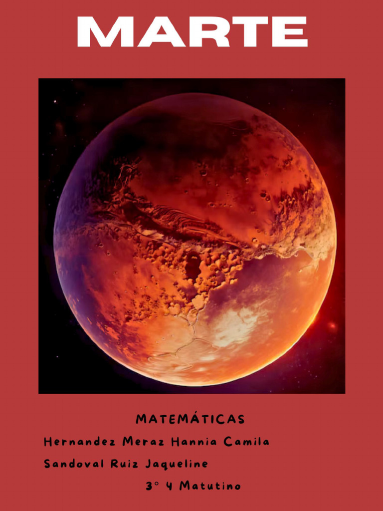 Proyecto de Marte | PDF | Marte | Tierra