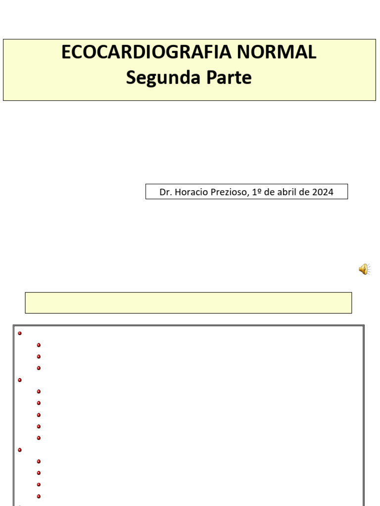 Ecocardiografía Normal: Guía Completa | PDF | Ventrículo (corazón) | Aorta
