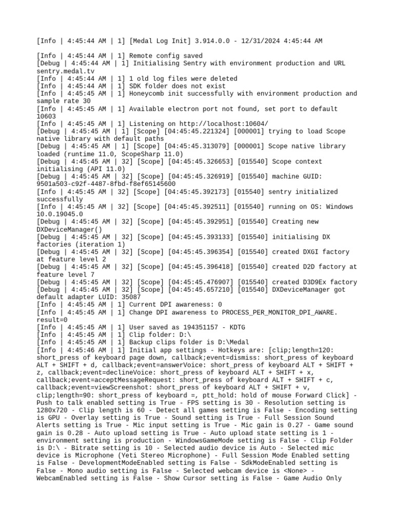 Medal Log 20241231 | PDF | Computer Science | Computer Hardware
