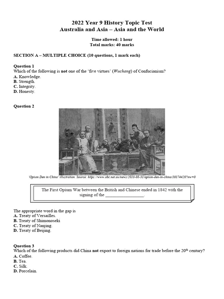 year-9-history | PDF | World War I | Industrial Revolution