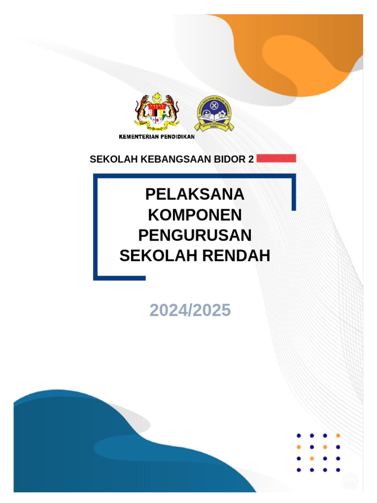 Buku Pengurusan SK Bidor 2 2024/2025 | PDF