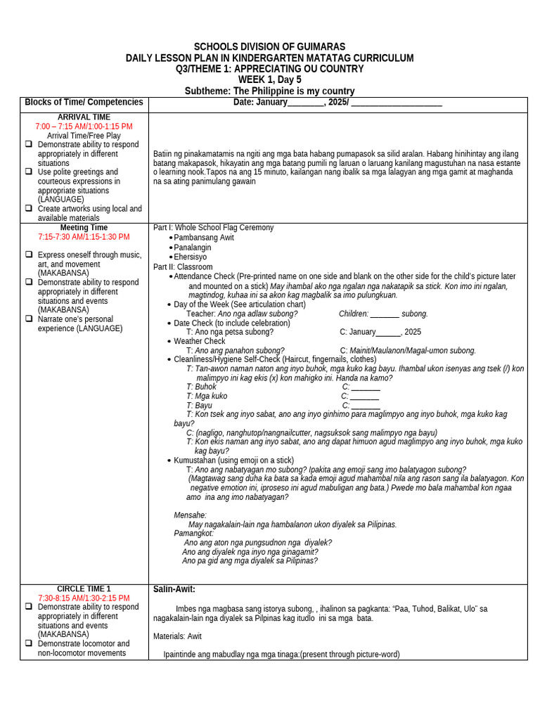 K DLP Q3 Wk1 D5 | PDF