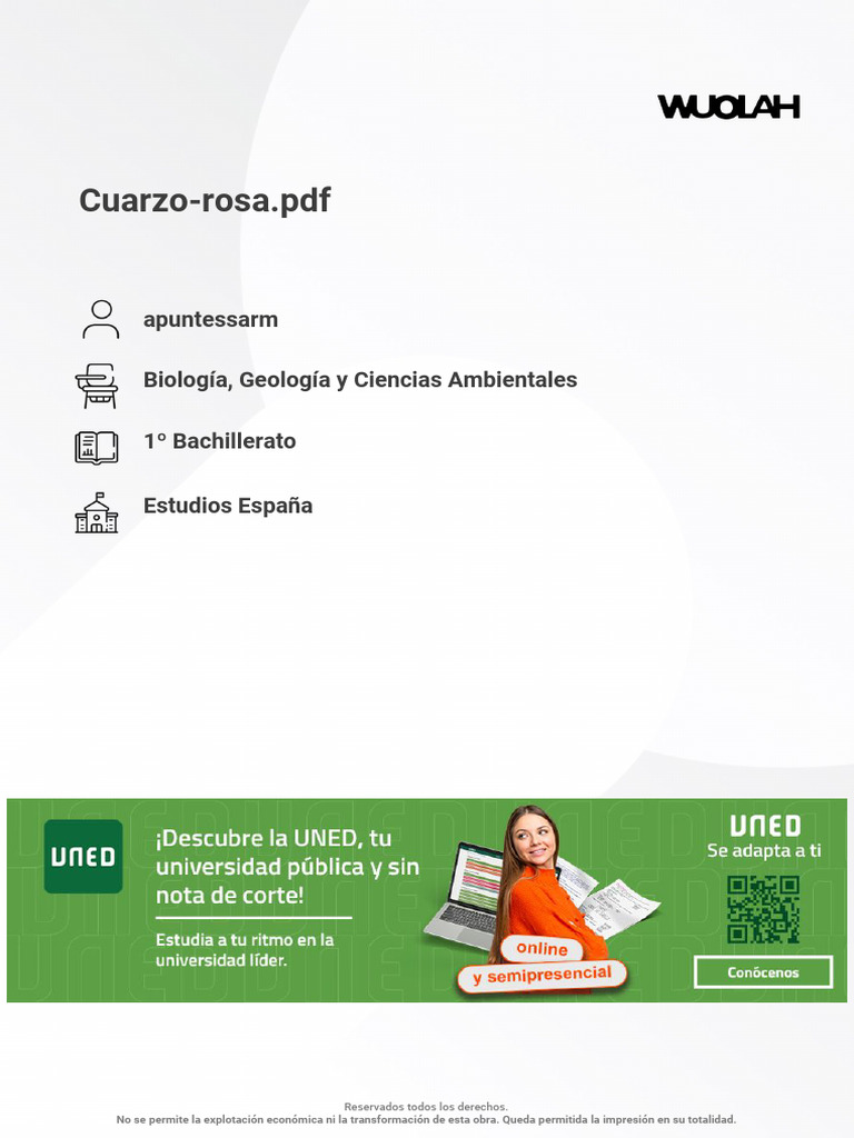 wuolah-free-Cuarzo-rosa | PDF | Cuarzo | Roca (geología)