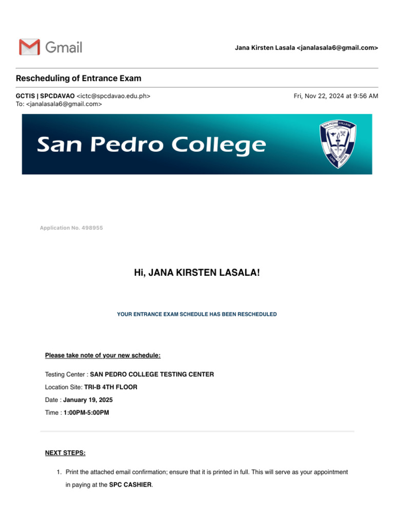 Rescheduling of Entrance Exam | PDF | Internet | Computer Mediated Communication