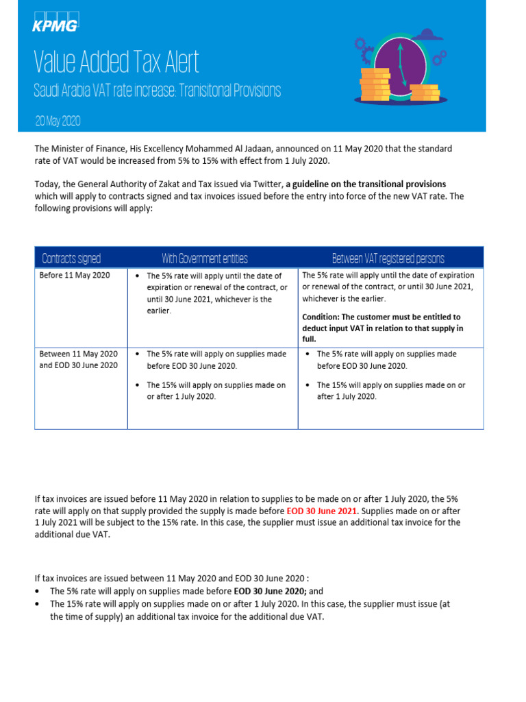 GAZT Announces Transitional Provisions 1589981523 | PDF | Value Added ...